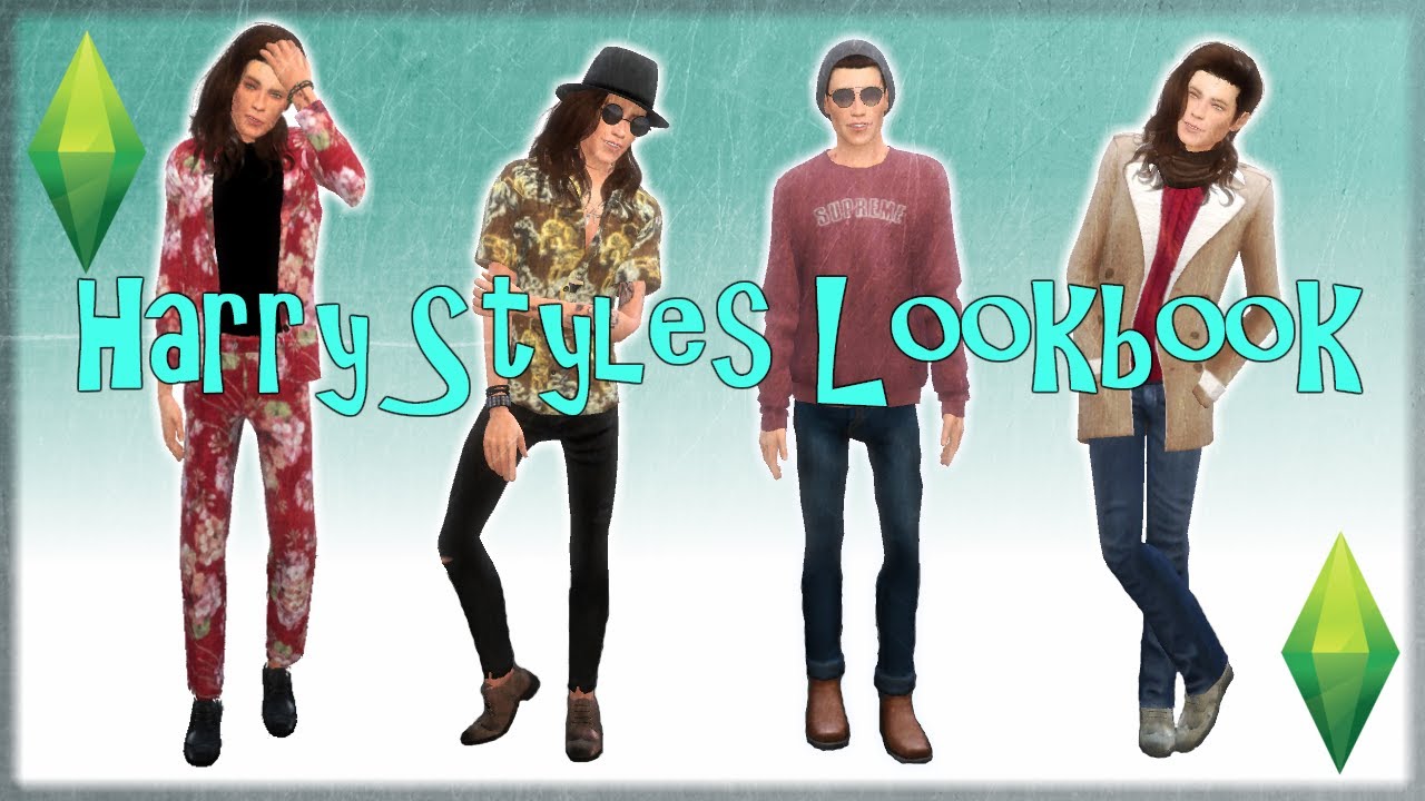 The Sims 4 || Harry Styles Lookbook - YouTube