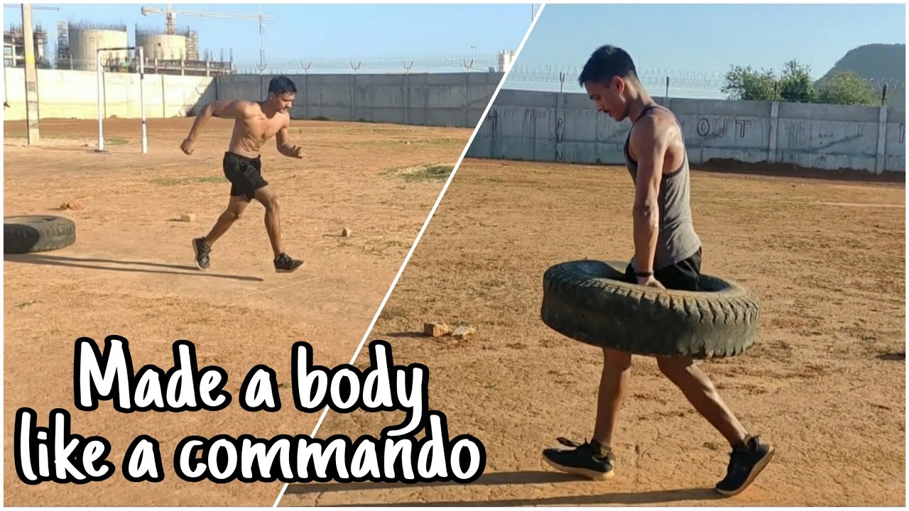 Commando Workout With Tyres || Best Strength Workout || How to cover ...