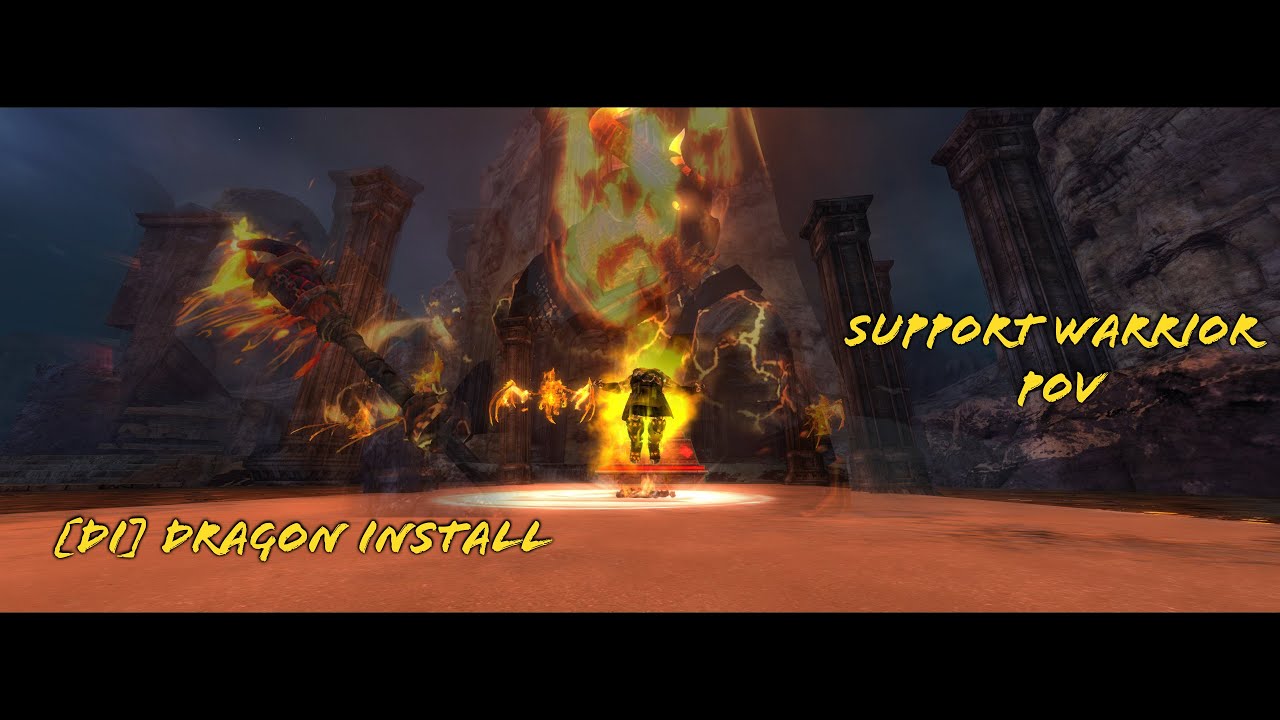 GW2 WvW [DI] Dragon Install Back at it! Support Warrior POV Smallscale ...