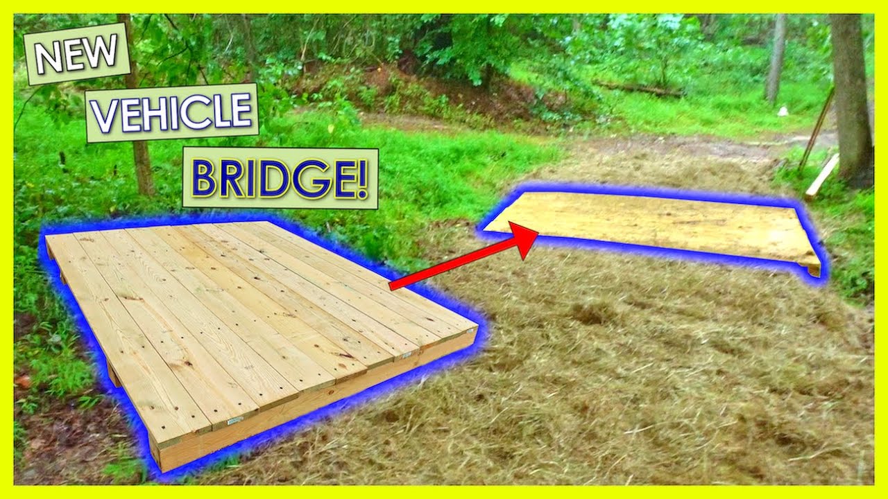 BUILDING a new BRIDGE on the FARM - YouTube