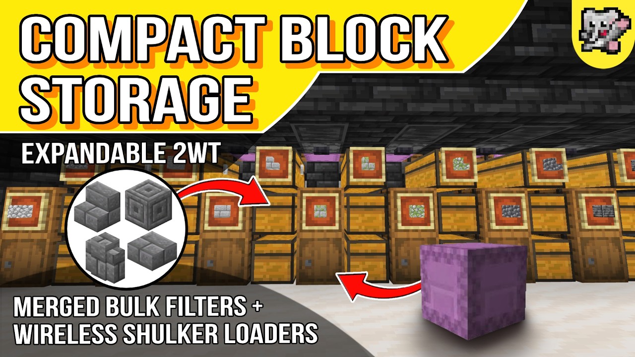 Compact Block Sorter Multi-Item Bulk | Expandable Storage for Minecraft ...