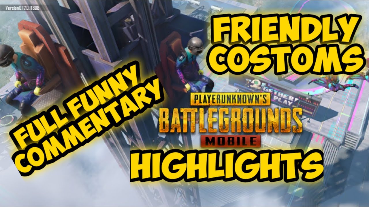 Pubg mobile fun customs with full funny commentary - YouTube