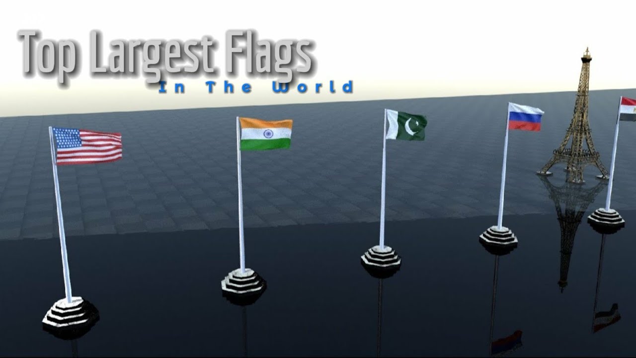 Top Largest Flags In The World #viralvideo #flag #largest #gravity #3d ...