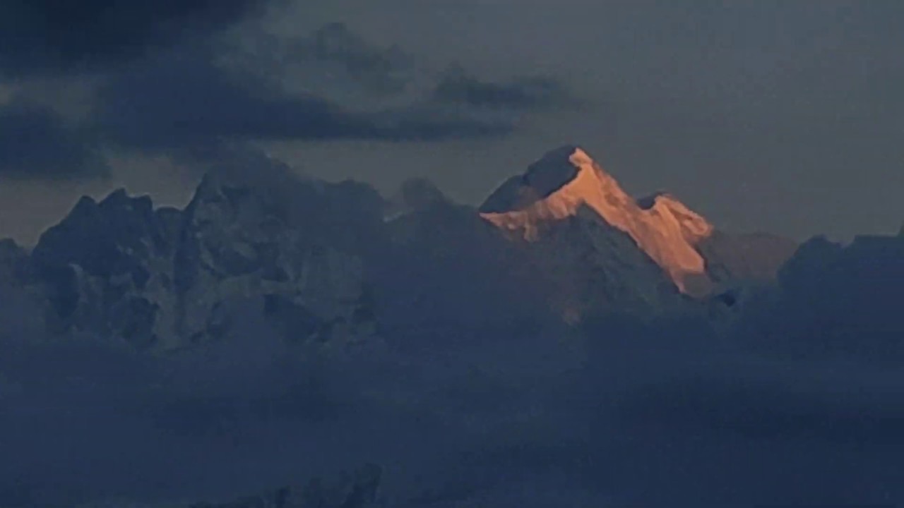 Auli Sun Set Time (Nanda Devi Peak View) HD - YouTube