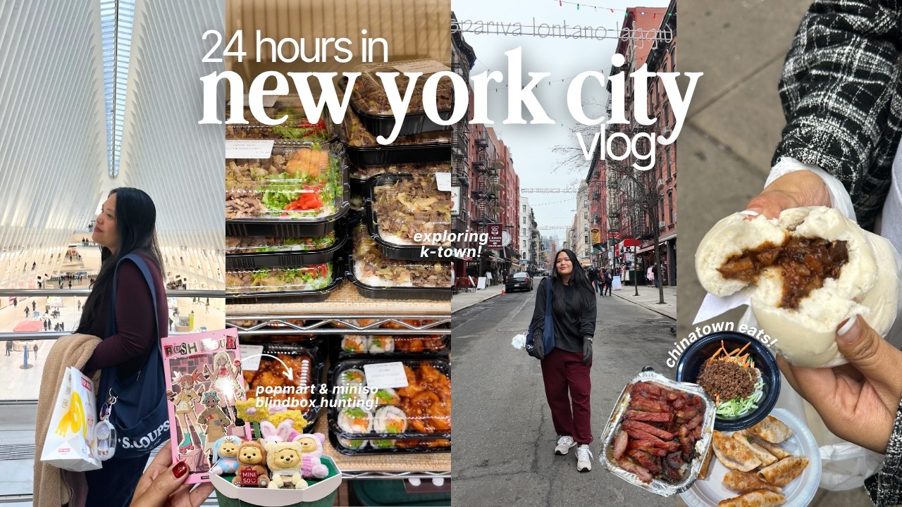 nyc vlog 🥡 chinatown, soho, levain cookies, financial district, popmart ...