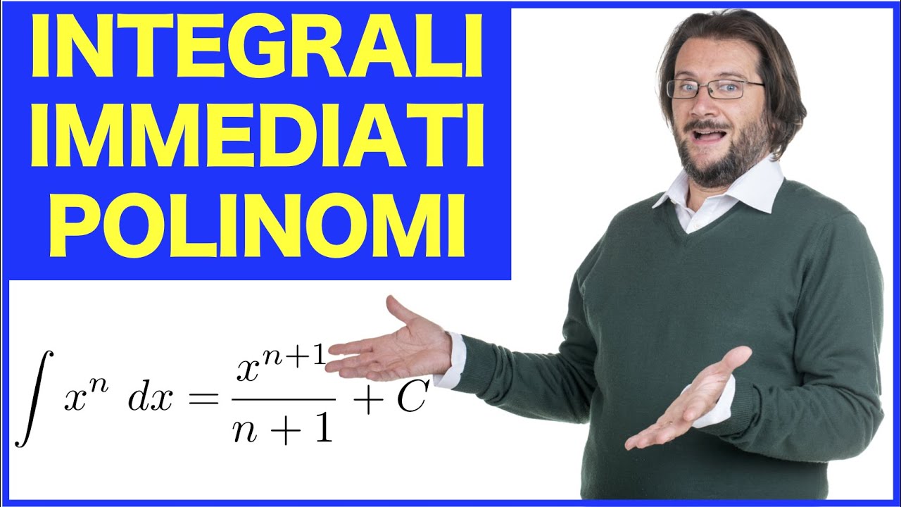 Integrali immediati e calcolo di primitive, polinomi - YouTube