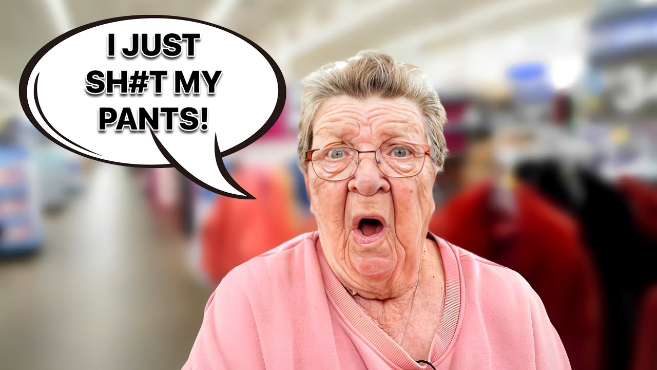 GRANDMA POOPS IN WALMART! - YouTube