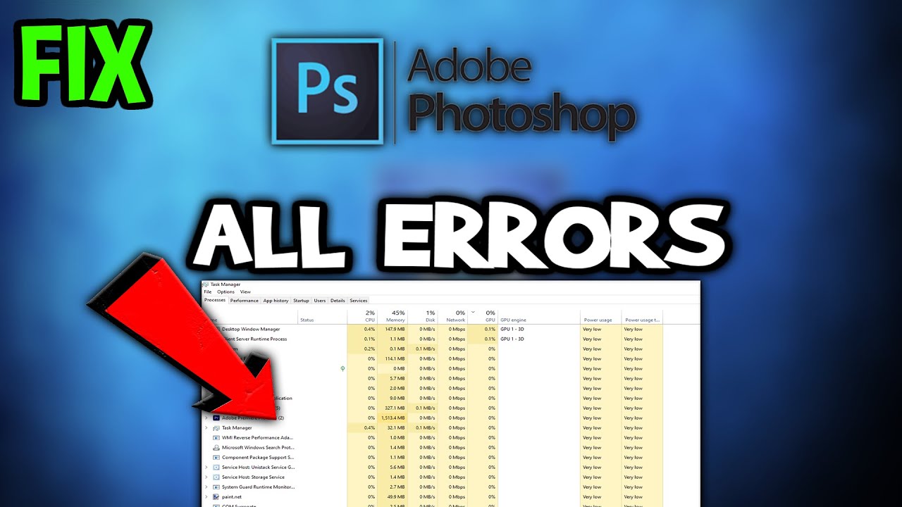 Adobe Photoshop – How to Fix All Errors – Complete Tutorial - YouTube