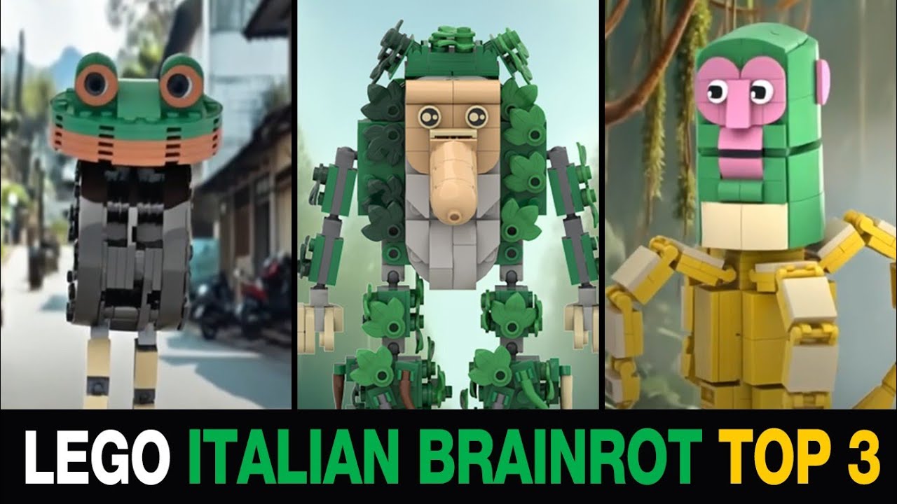 살아있는 레고로 재탄생한 이탈리안 브레인롯 Top3: How to build Italian brainrot Boneca ...