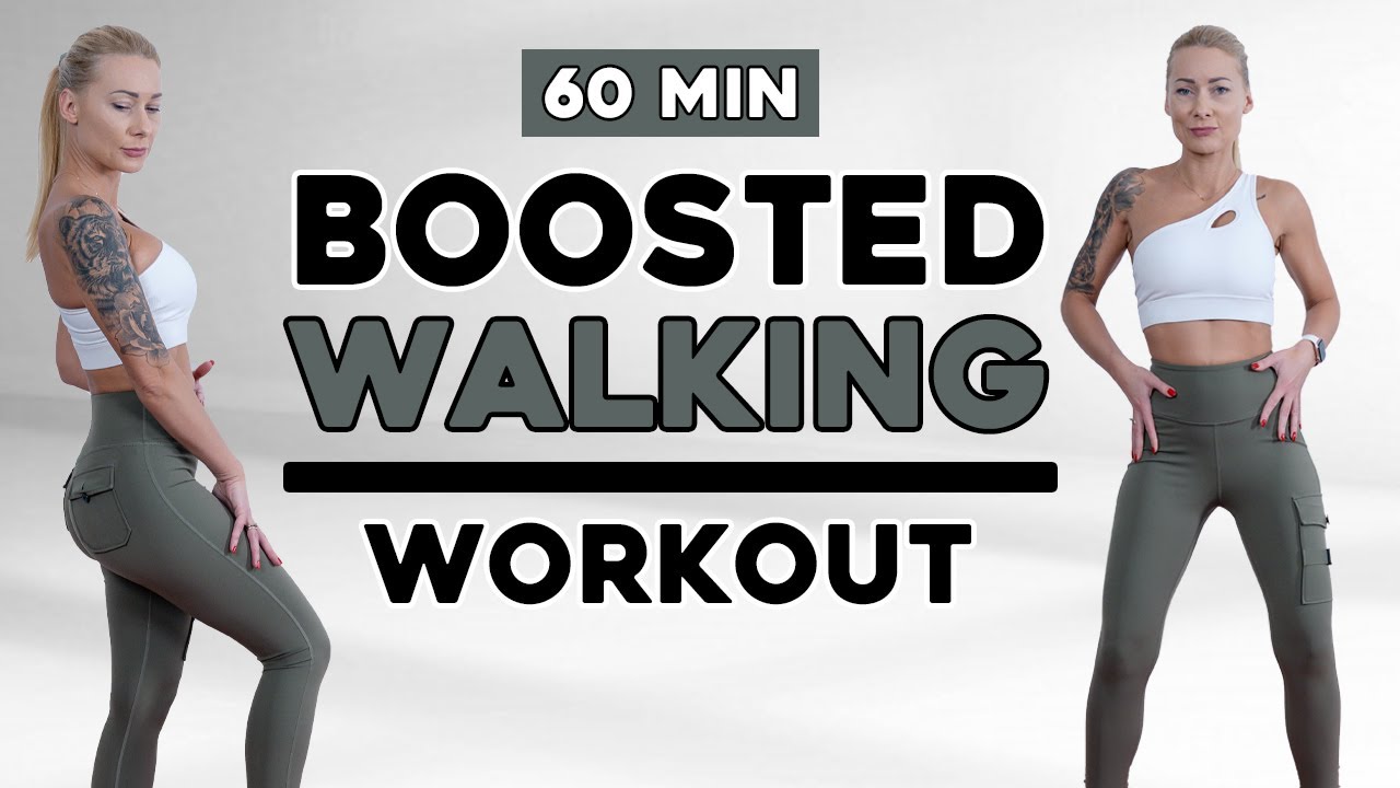 60 MIN 10000 STEPS BOOSTED WALKING WORKOUT FOR WEIGHT LOSS | No Jumping ...