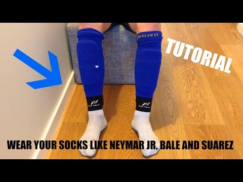 How to wear your football socks like a pro  Neymar, Bale, Suarez -Freestyleskills32