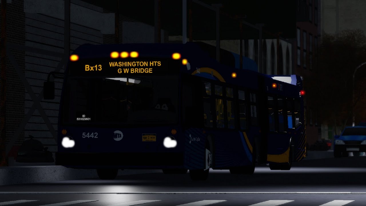 MTA Roblox: Novabus LFSA 5442 on the Bx13 to Washington Heights - G.W ...