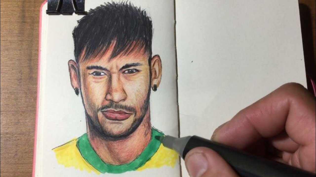 How to Draw Neymar Jr | Drawing Tutorial | Step by step - YouTube