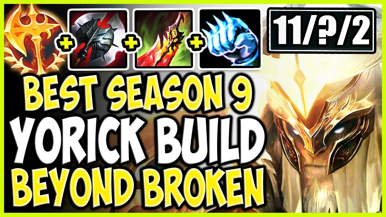 BEST SEASON 9 YORICK BUILD! THIS IS BEYOND BROKEN! TOP Yorick vs Nasus ...