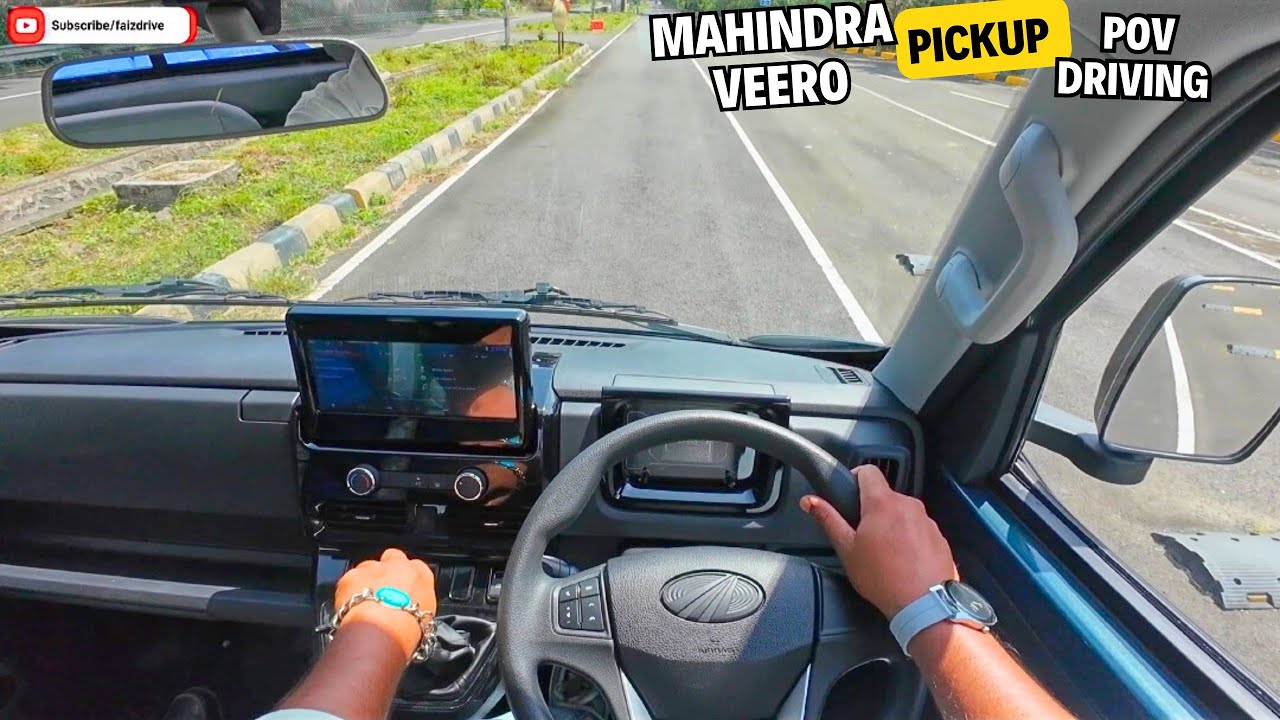 Mahindra Veero pickup top model AC first drive review impression | POV ...