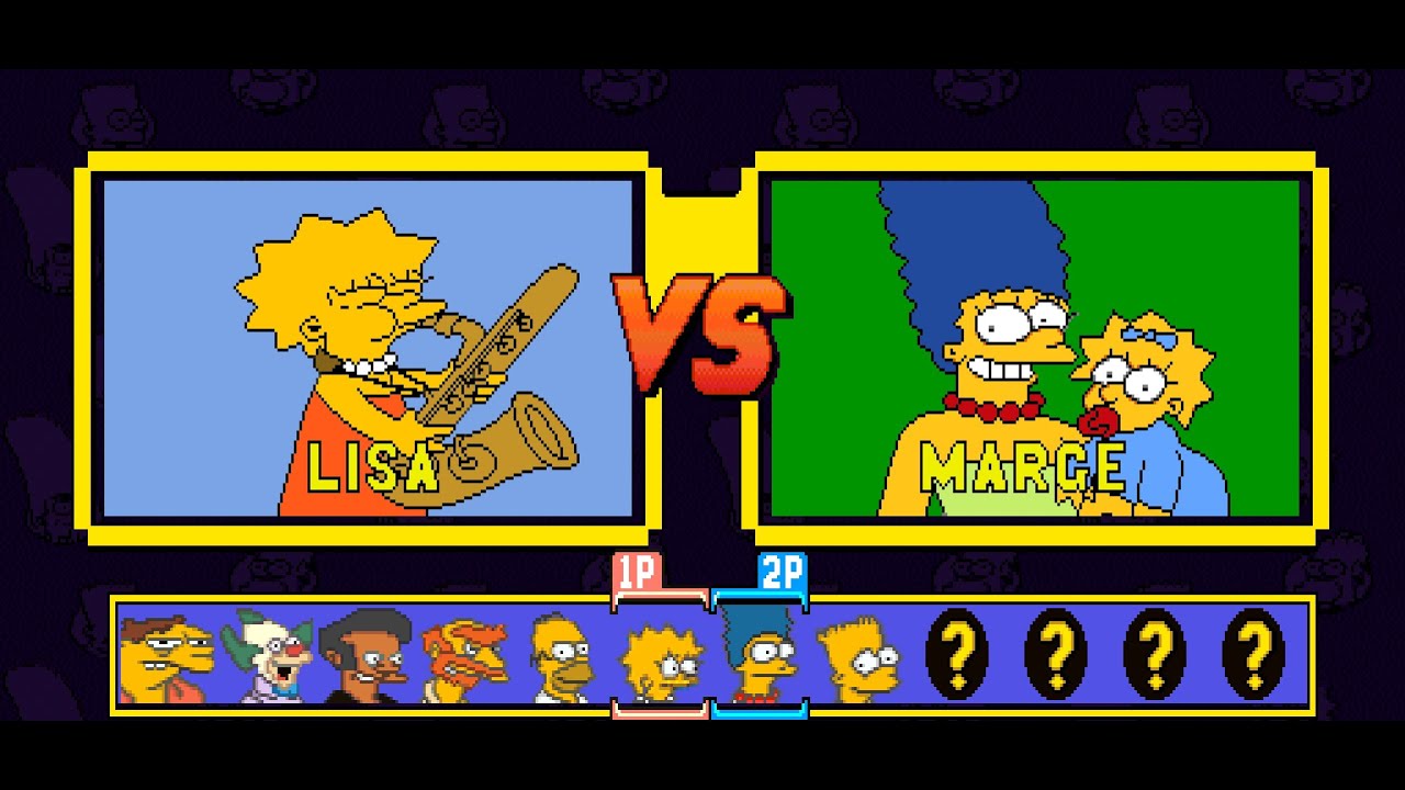 Lisa Simpson vs. Marge Simpson: The Simpsons Wrestling Gameplay - YouTube