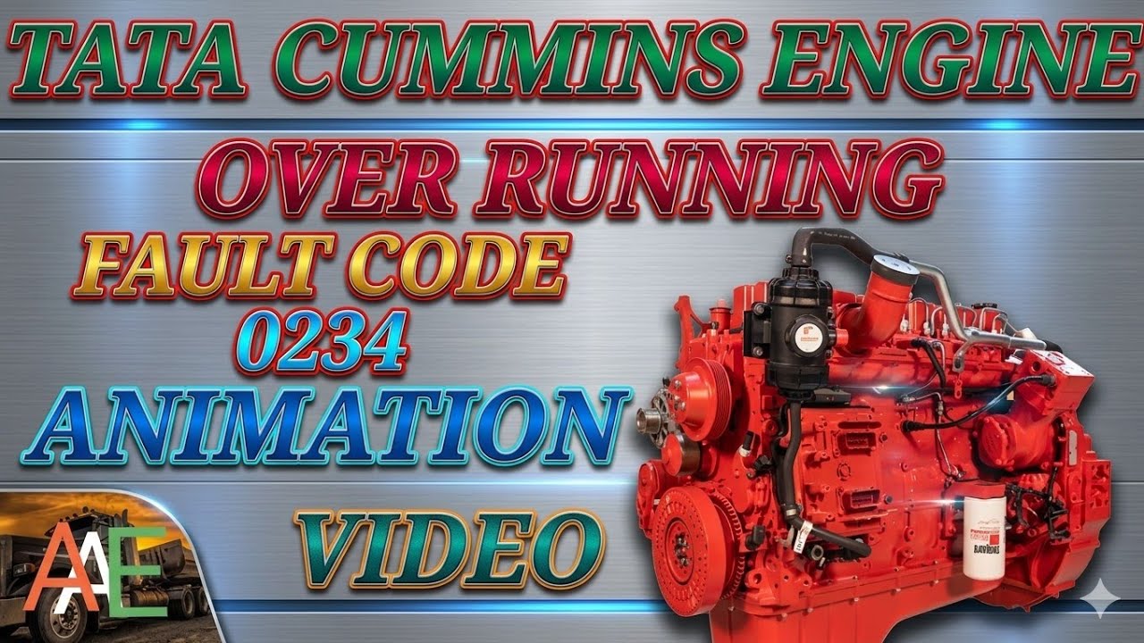 Cummins Engine over running FAULT CODE 0234 ANIMATION VIDEO #anand_auto ...
