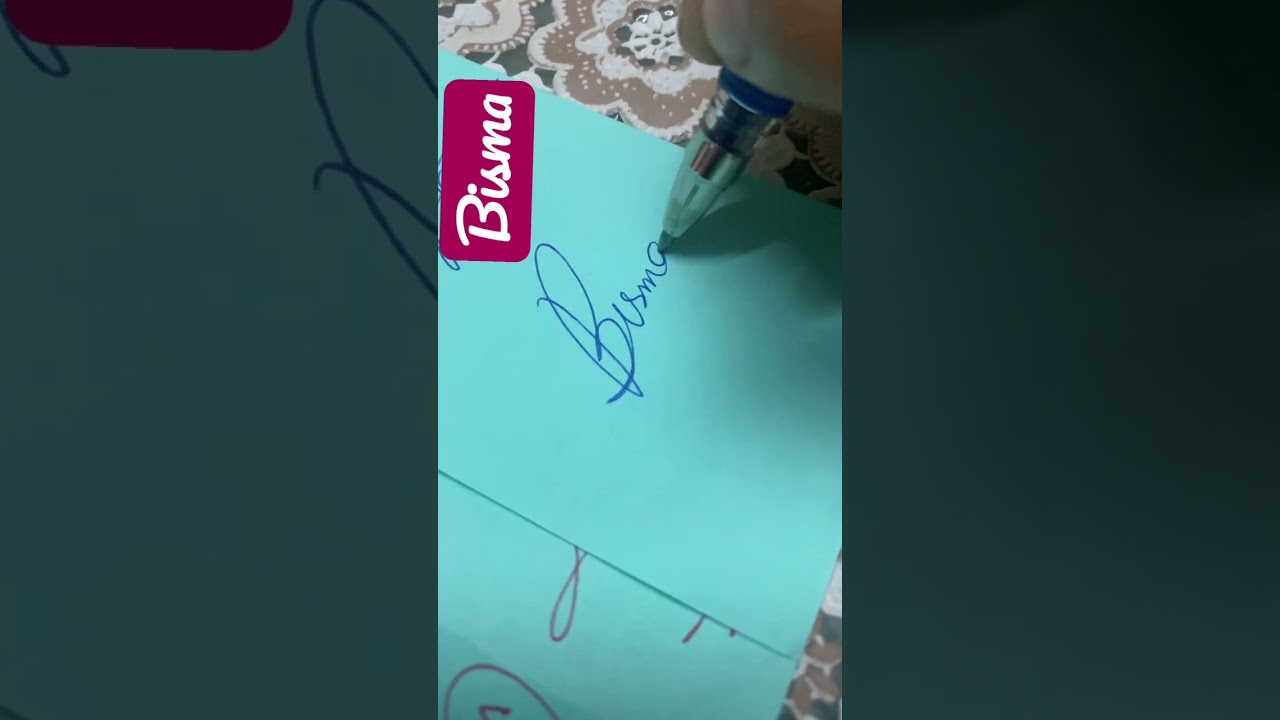 Bisma name signature style #viral #shorts #signatureshub # ...