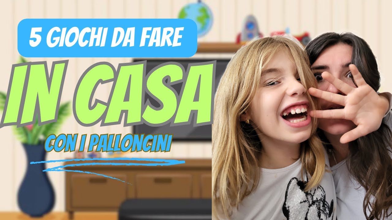 5 giochi da fare IN CASA - con i PALLONCINI - YouTube
