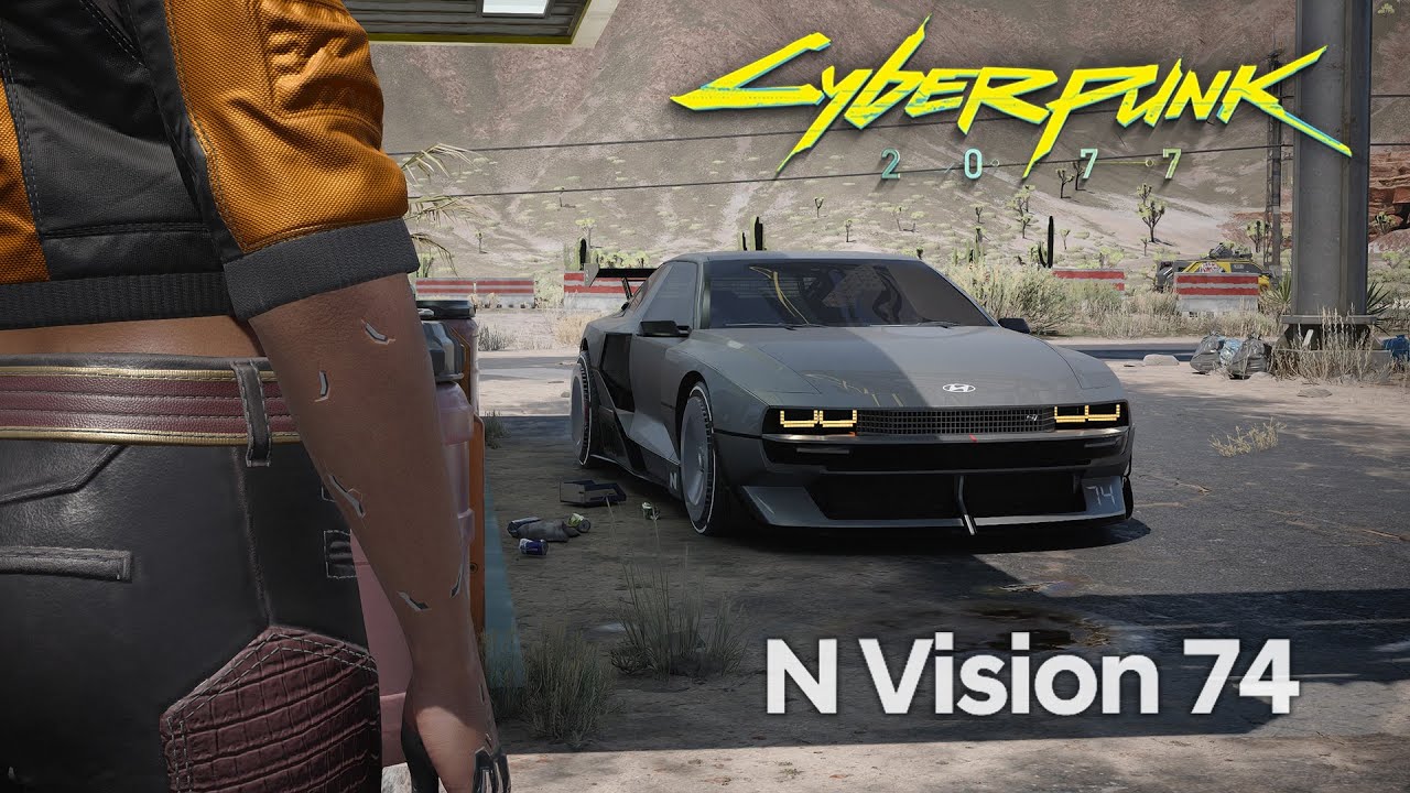 Hyundai N Vision 74 x Cyberpunk 2077 day/night driving - Ultrawide Path ...