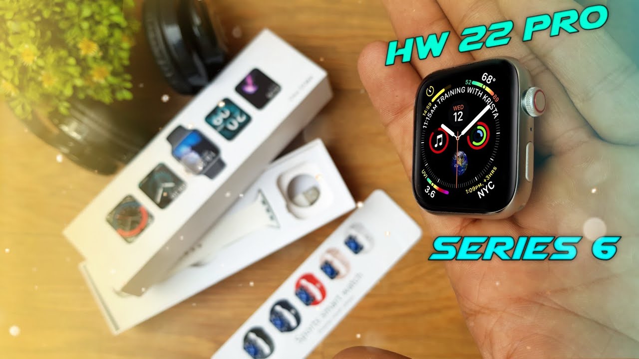 HW22 Pro silver colour unboxing and full specifications best iwatch ...