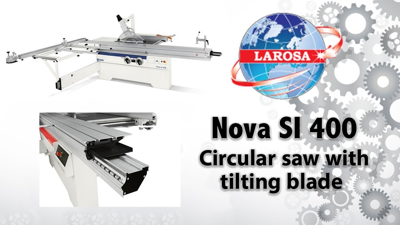 Circular Saw With Tilting Blade - Nova SI 400 - YouTube
