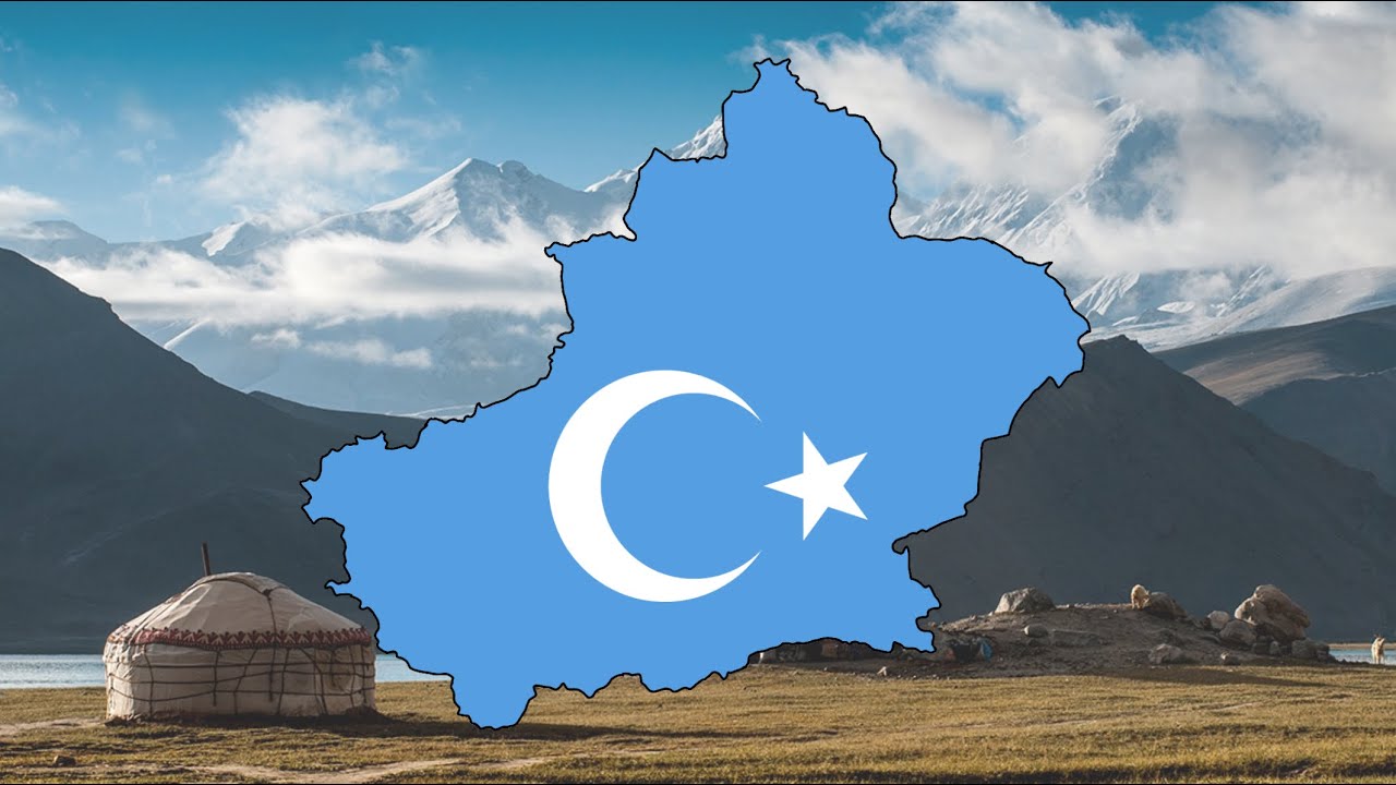 Xinjiang - Flag Map Speedpaint - YouTube