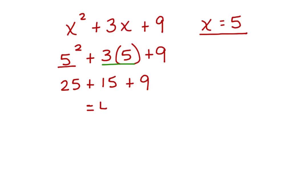 Evaluate Polynomial Expressions - YouTube