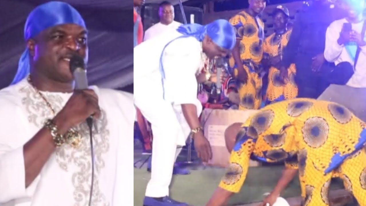 See What Suprise People As Atawewe Prostrate For Obesere on Stage at ...