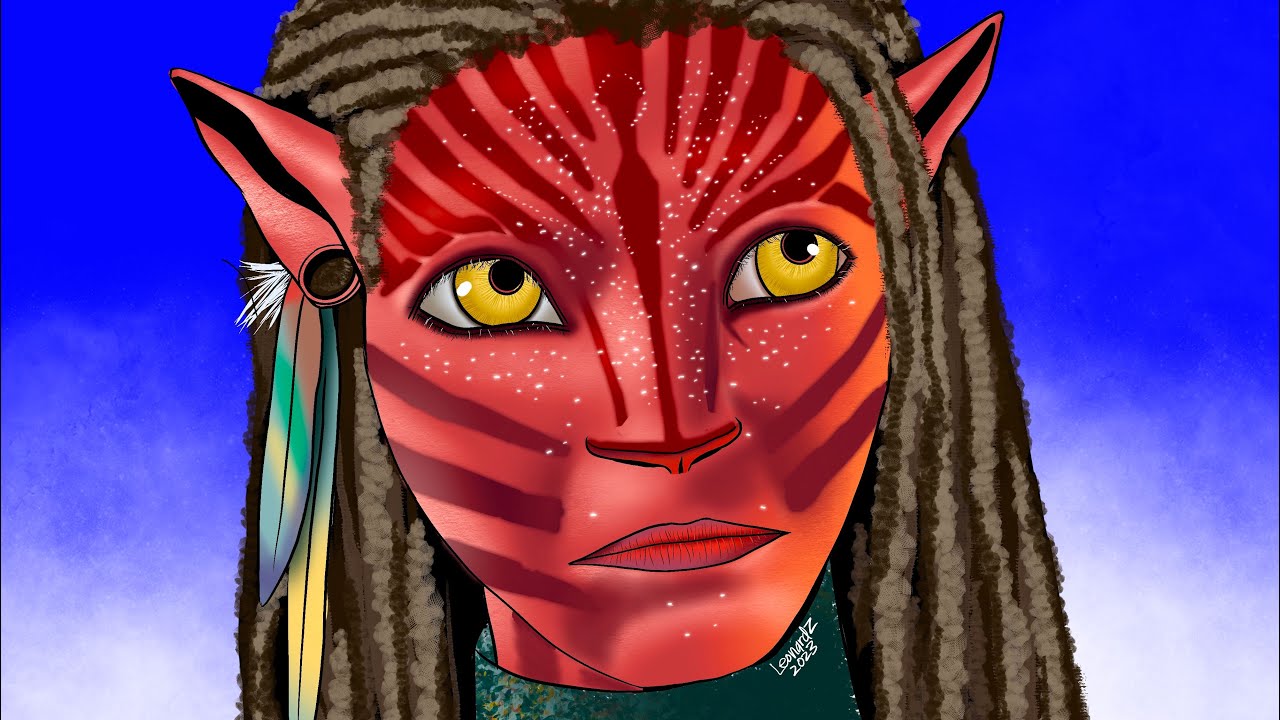 AVATAR RED Digital Art #avatar #avatar2 #avatarthewayofwater #procreate ...