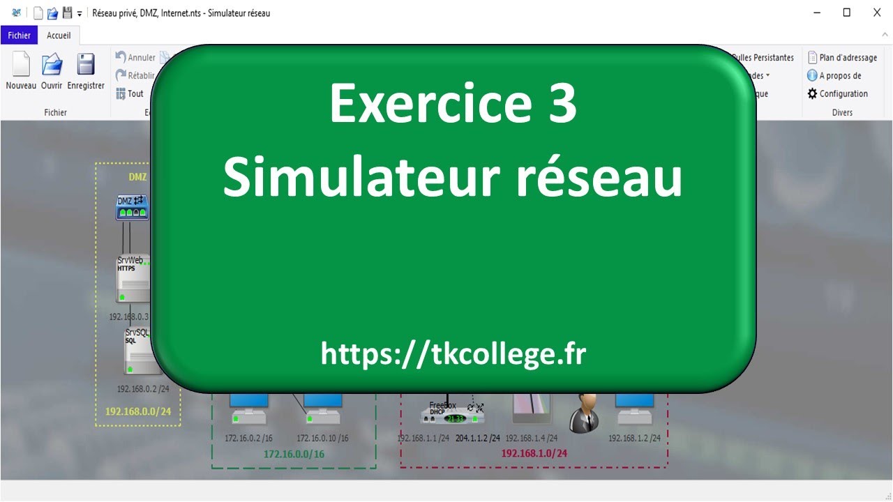 Exercice 3 Simulateur réseau - YouTube