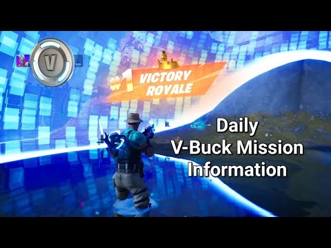 Daily V-Buck Mission Information - YouTube