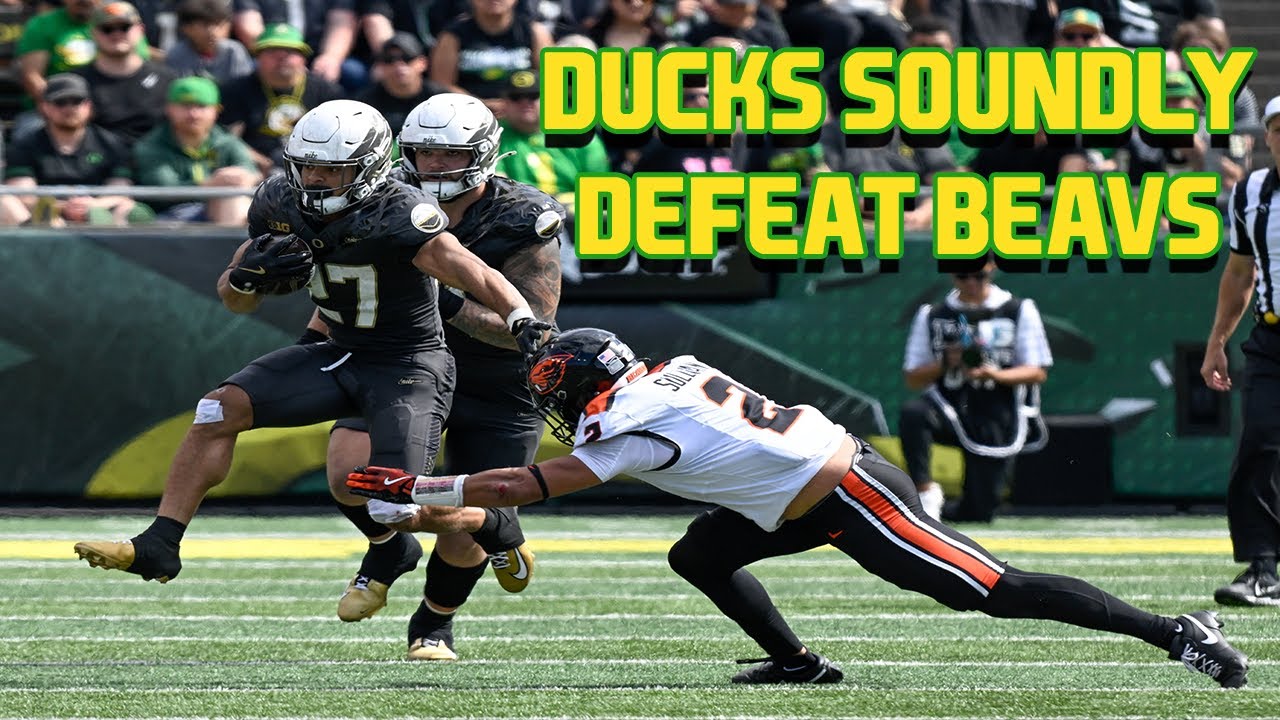 Oregon Soundly Defeats Oregon State Ahead Of The Thick Of Their ...
