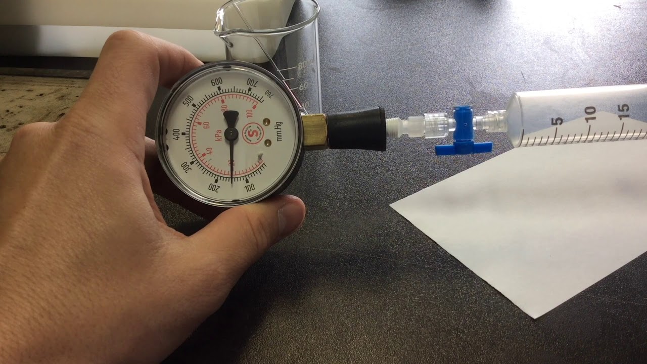Labo 2 - Relation pression-volume - YouTube