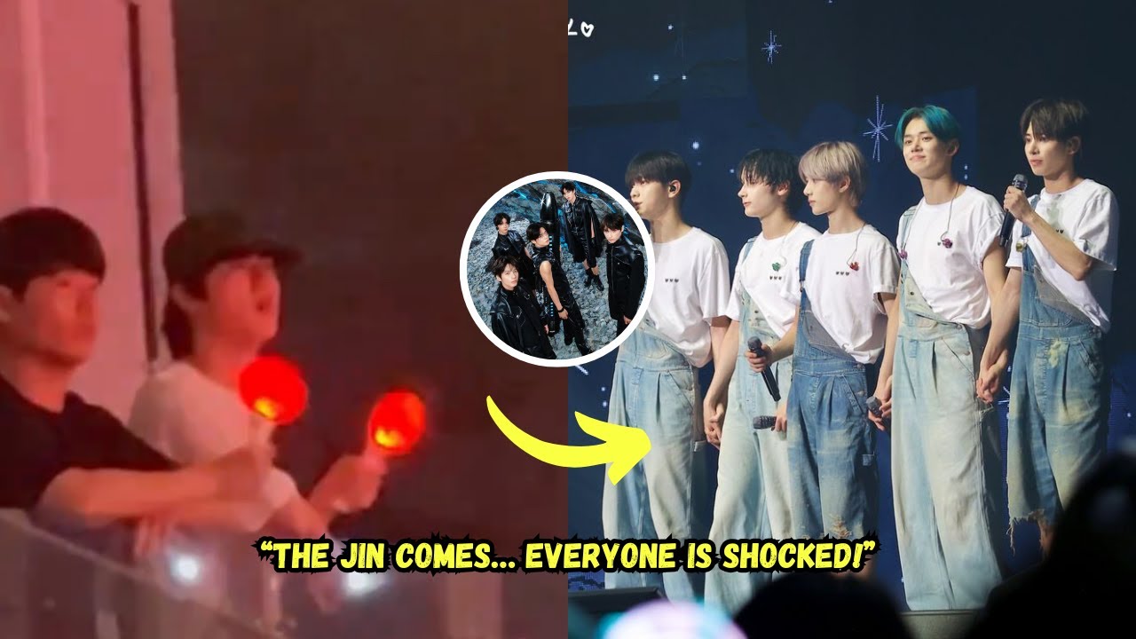 Special Moment! BTS's Jin causes ARMY uproar at txt concert - YouTube