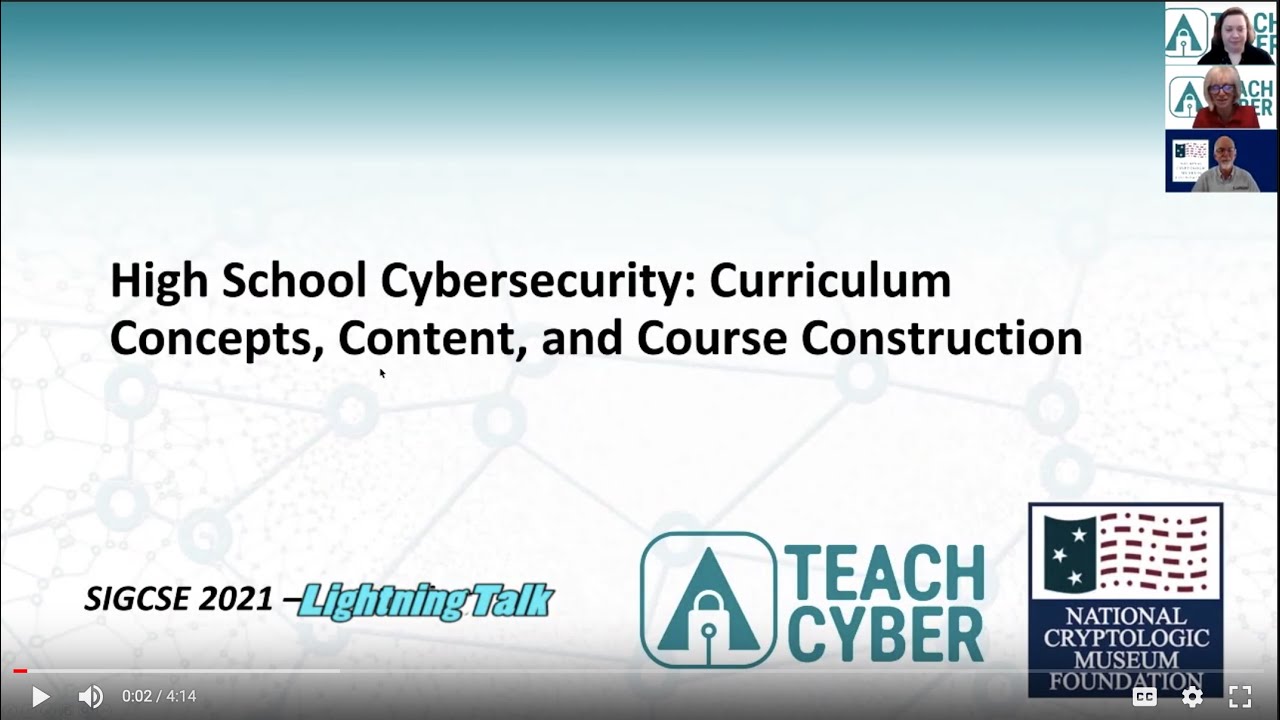 High School Cybersecurity Curriculum Concepts, Content, & Course ...
