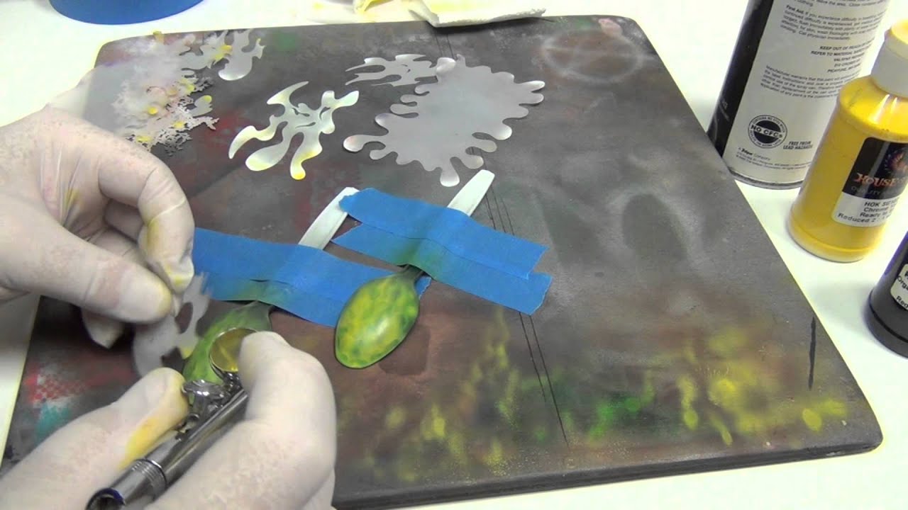 CLINIC: Airbrushing "True Fire" Green Flames (Part 2) - YouTube