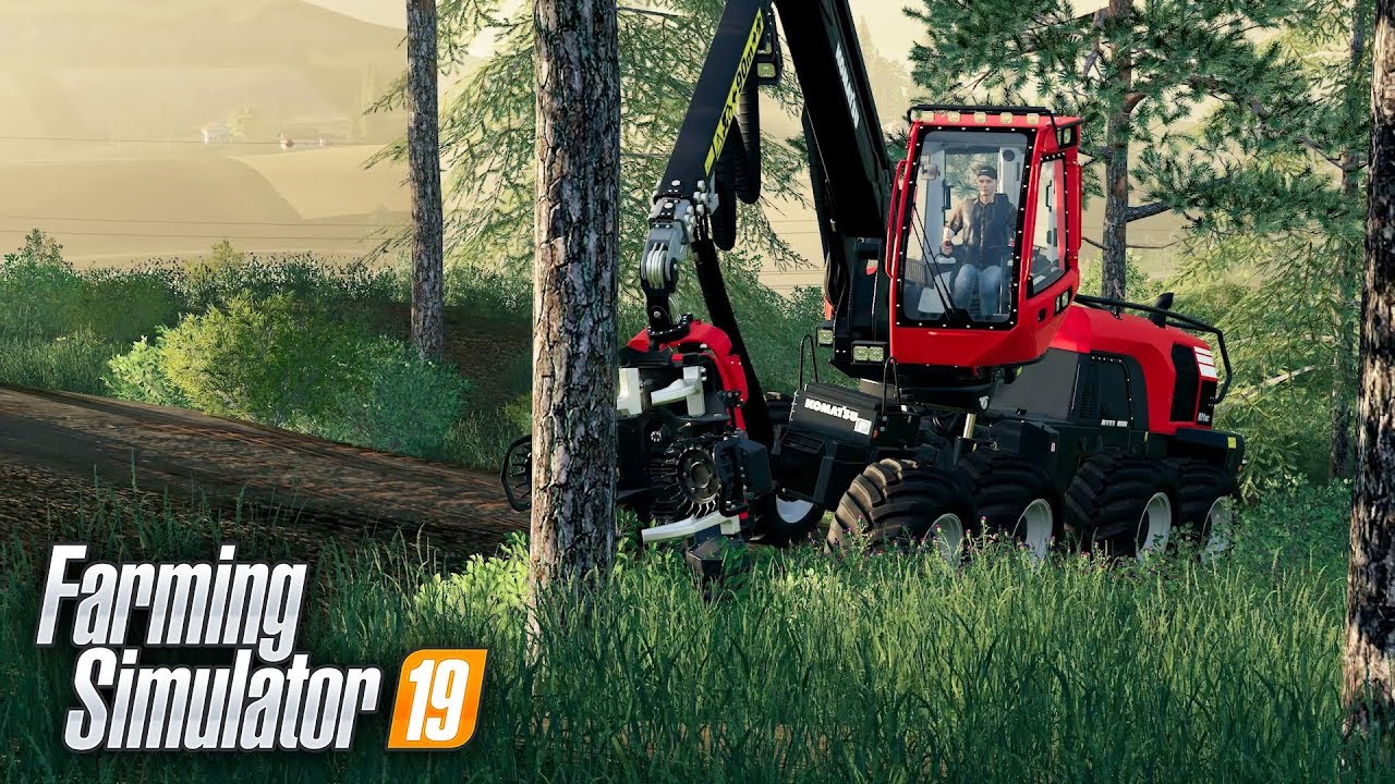FS19! IN GAME VS REAL LIFE COMPARISON | KOMATSU FORESTRY EQUIPMENT ...