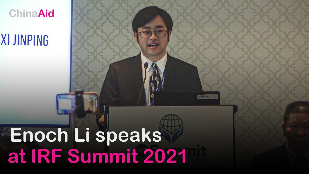 Enoch Li, son of a Chinese pastor persecuted by the CCP, speaks at IRF ...