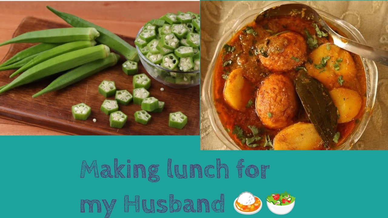 Egg Masala curry and fried Lady finger for Lunch|cooking video|Recipe ...