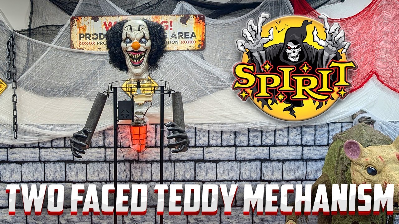 Spirit Halloween 2025 Two Faced Teddy Mechanism | Animatronic ...