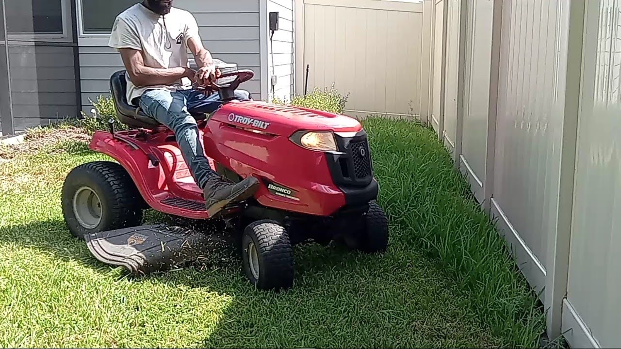 TROY BILT BRONCO VS TALL GRASS/ SPARCLEAN RESULTS (MUST WATCH) - YouTube
