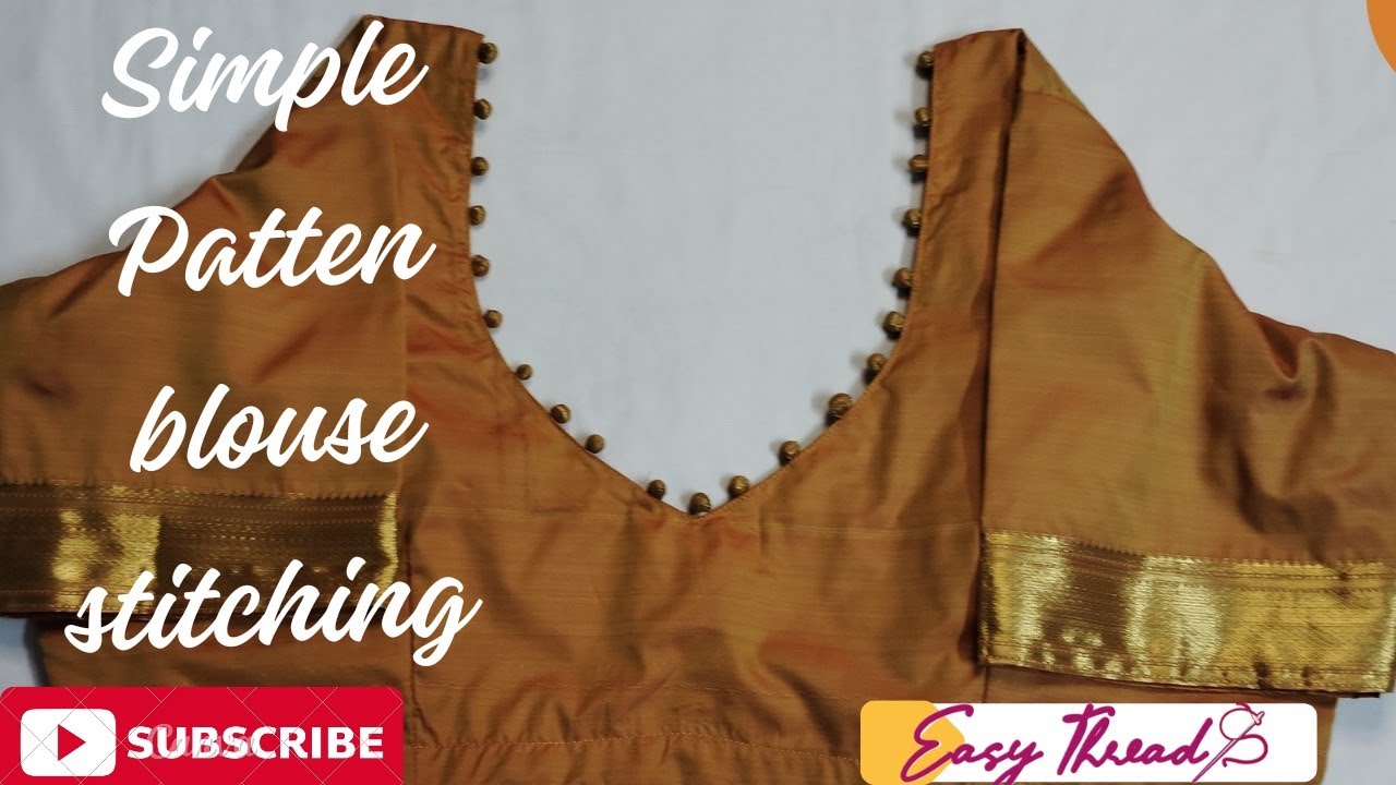 simple pattern blouse cutting and stitching #blousedesigns #blauseneck #model blouse, simple ...