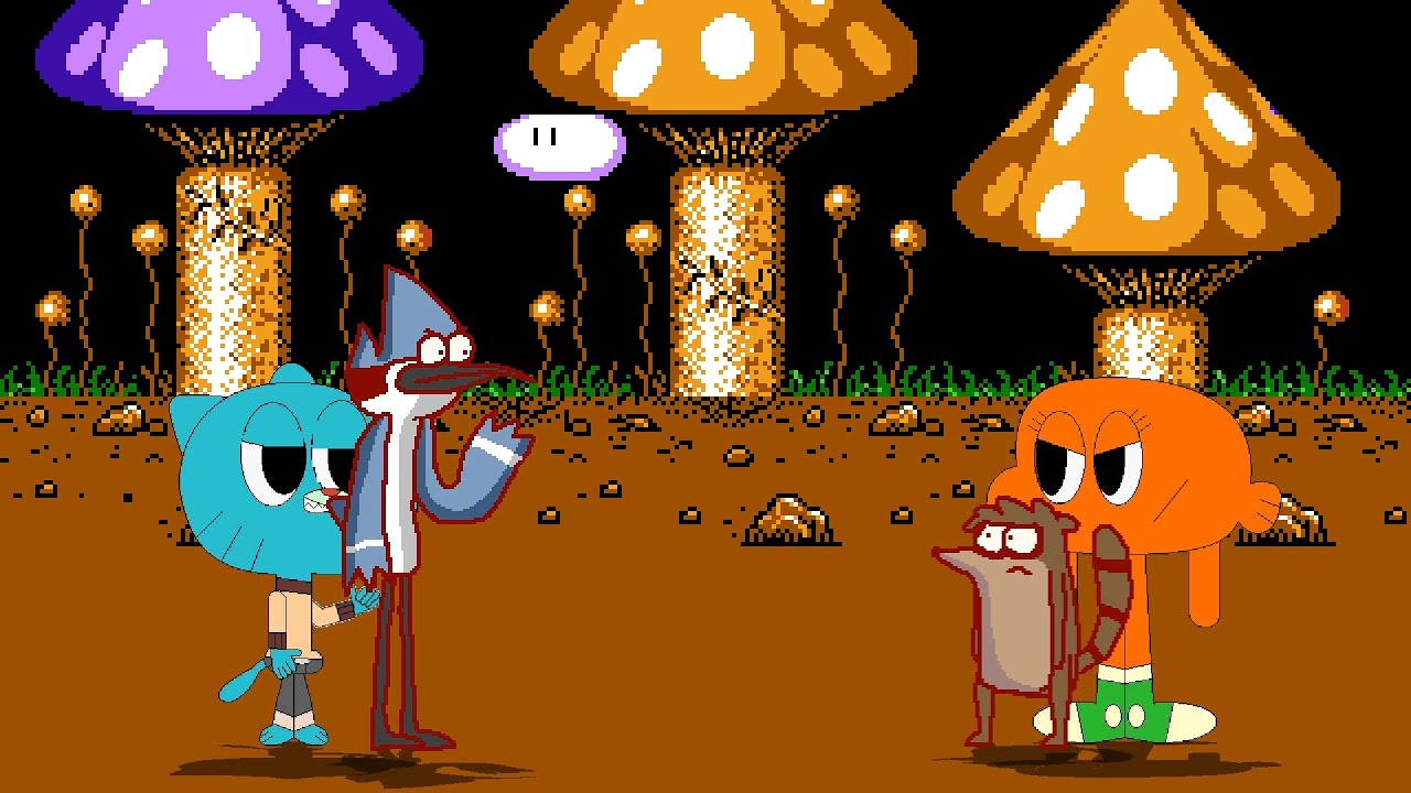 MUGEN - Mordecai & Gumball vs. Rigby & Darwin - Download - YouTube