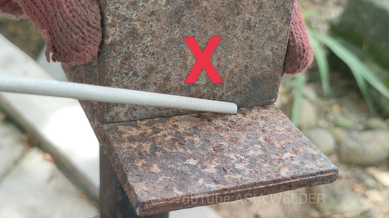 2F welding technique on rust plates for beginners | welding trick - YouTube