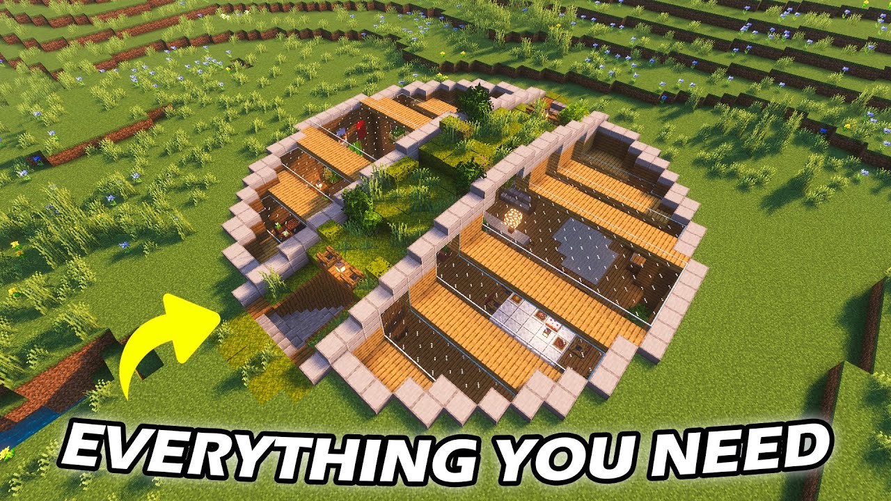 Cool Underground Base Tutorial #minecraft - YouTube