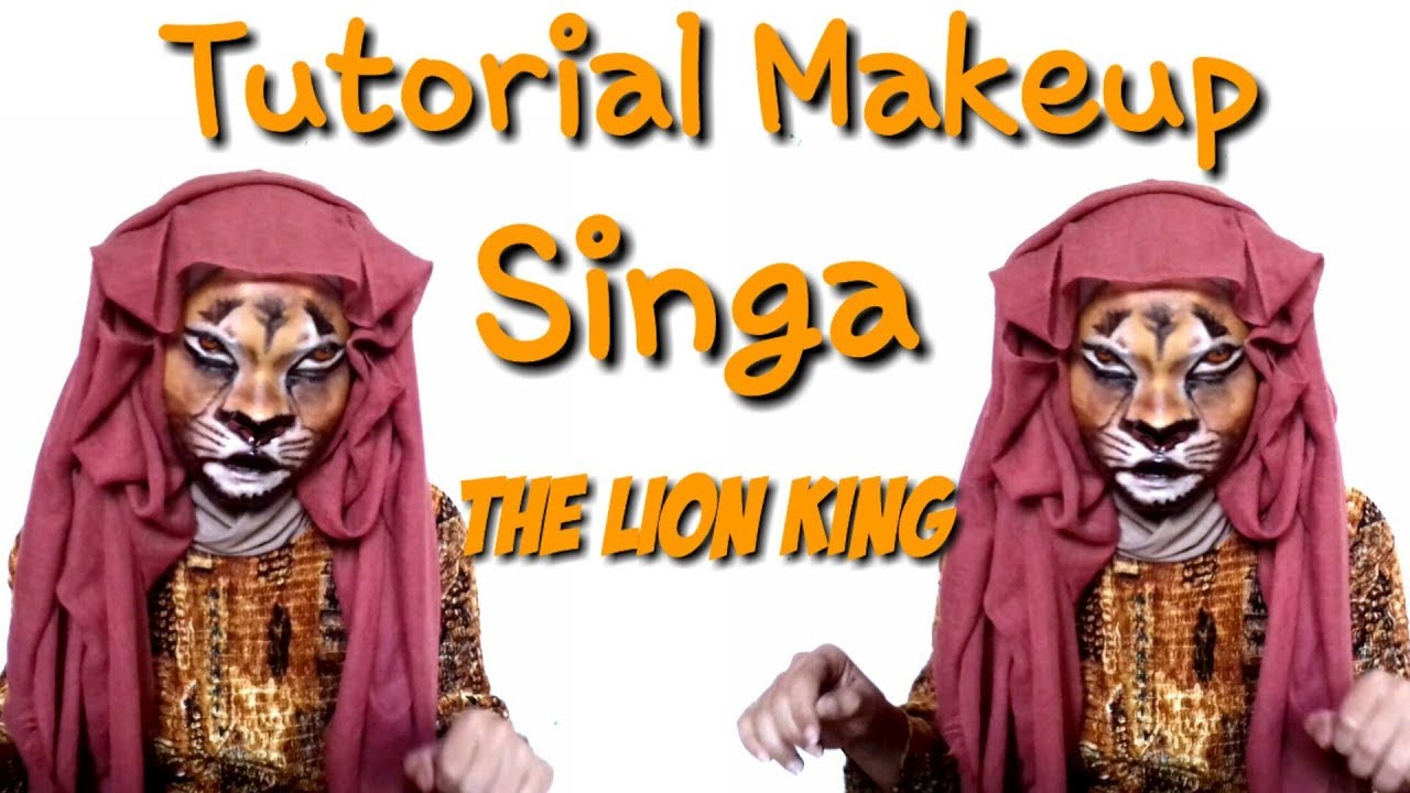 TUTORIAL MAKE UP HEWAN - MAKE UP KARAKTER SINGA | LION HALLOWEEN MAKEUP ...
