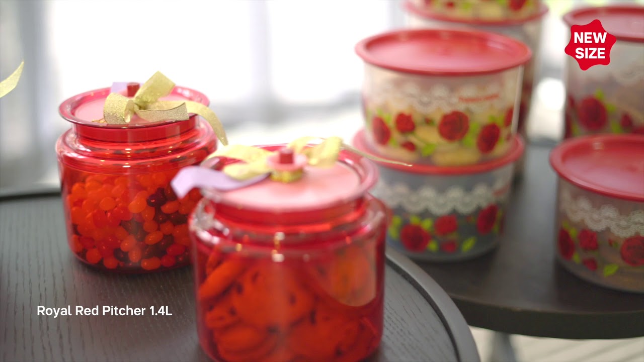 Tupperware Royal Red Serving Set - YouTube