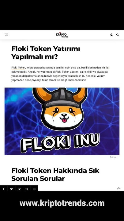Floki Inu Nedir ? Floki Geleceği - YouTube