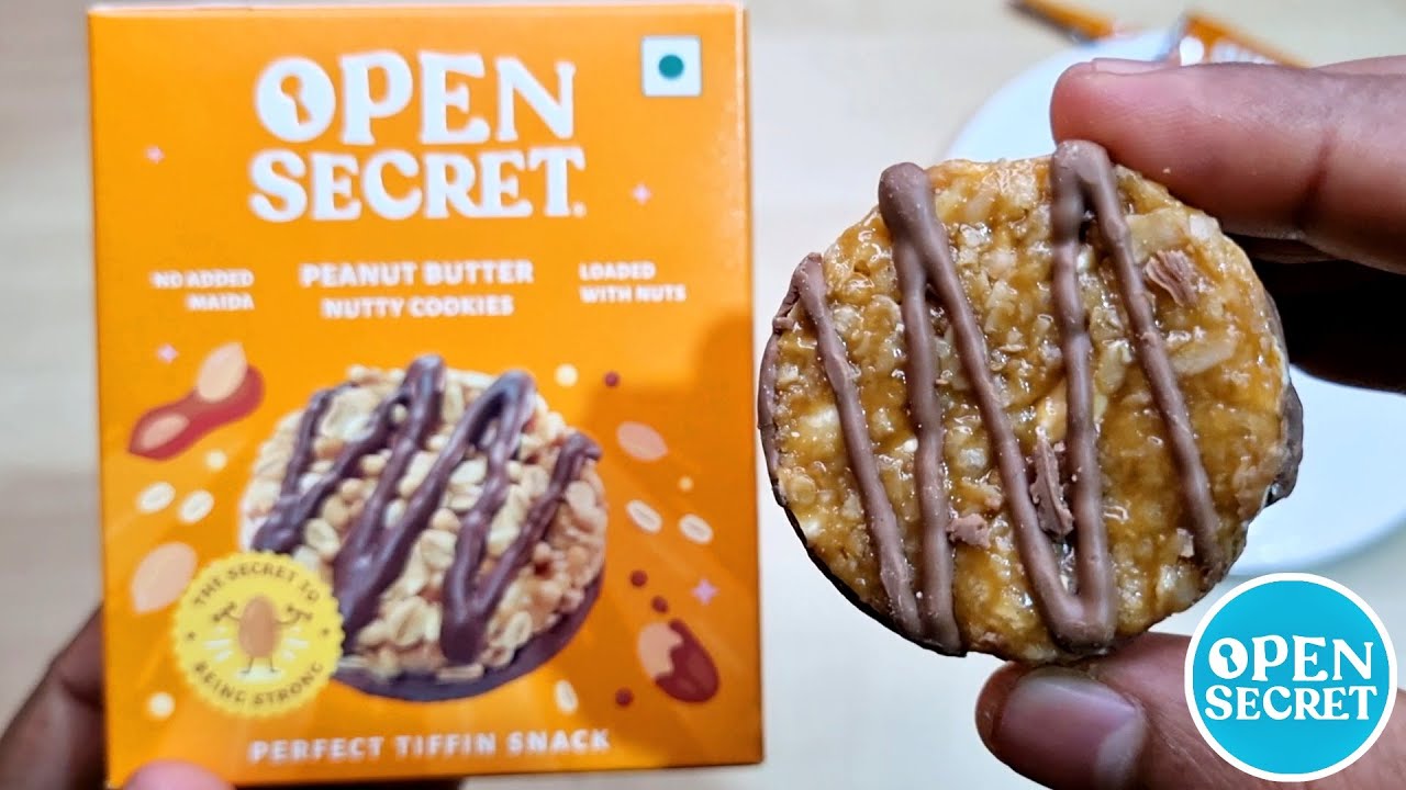 Open Secret Penut butter Nutty Cookies🍪 Review | Ingridents, Taste ...